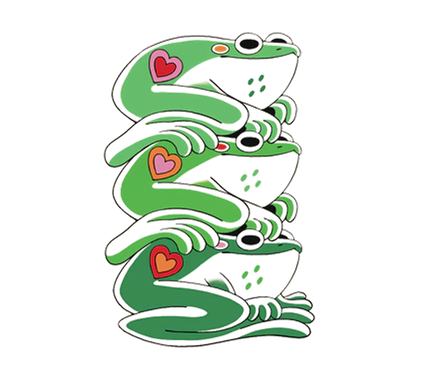 Frog Stack Temporary Tattoo – World of Mirth