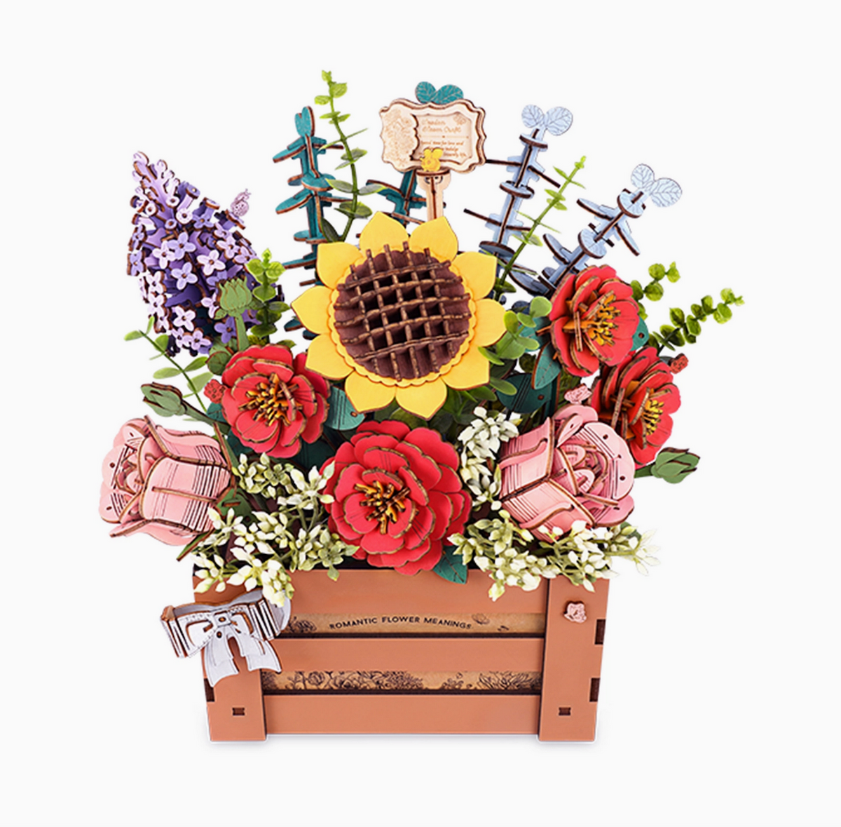 3D Flower Puzzle Wooden Bloom Box – World of Mirth