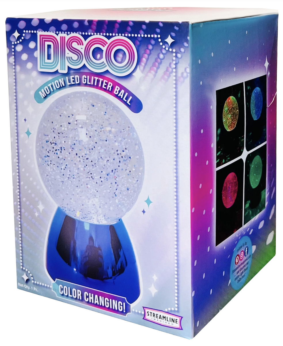 Disco Color Changing Led Glitter Ball – World of Mirth