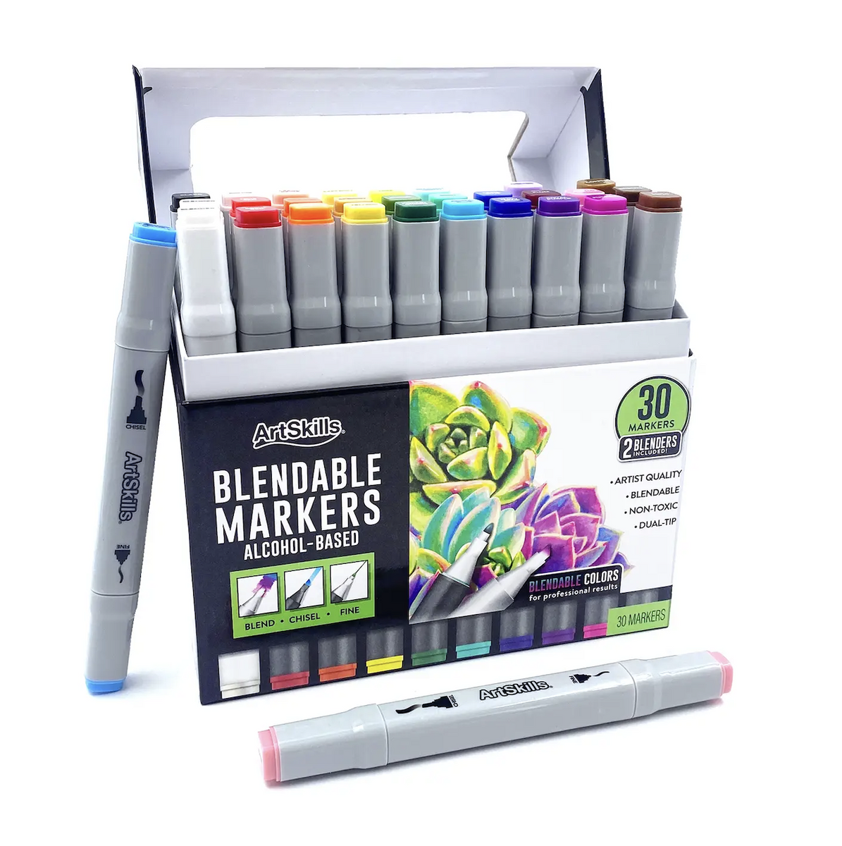 Dual-Tip Alcohol Markers Set of 30 – World of Mirth