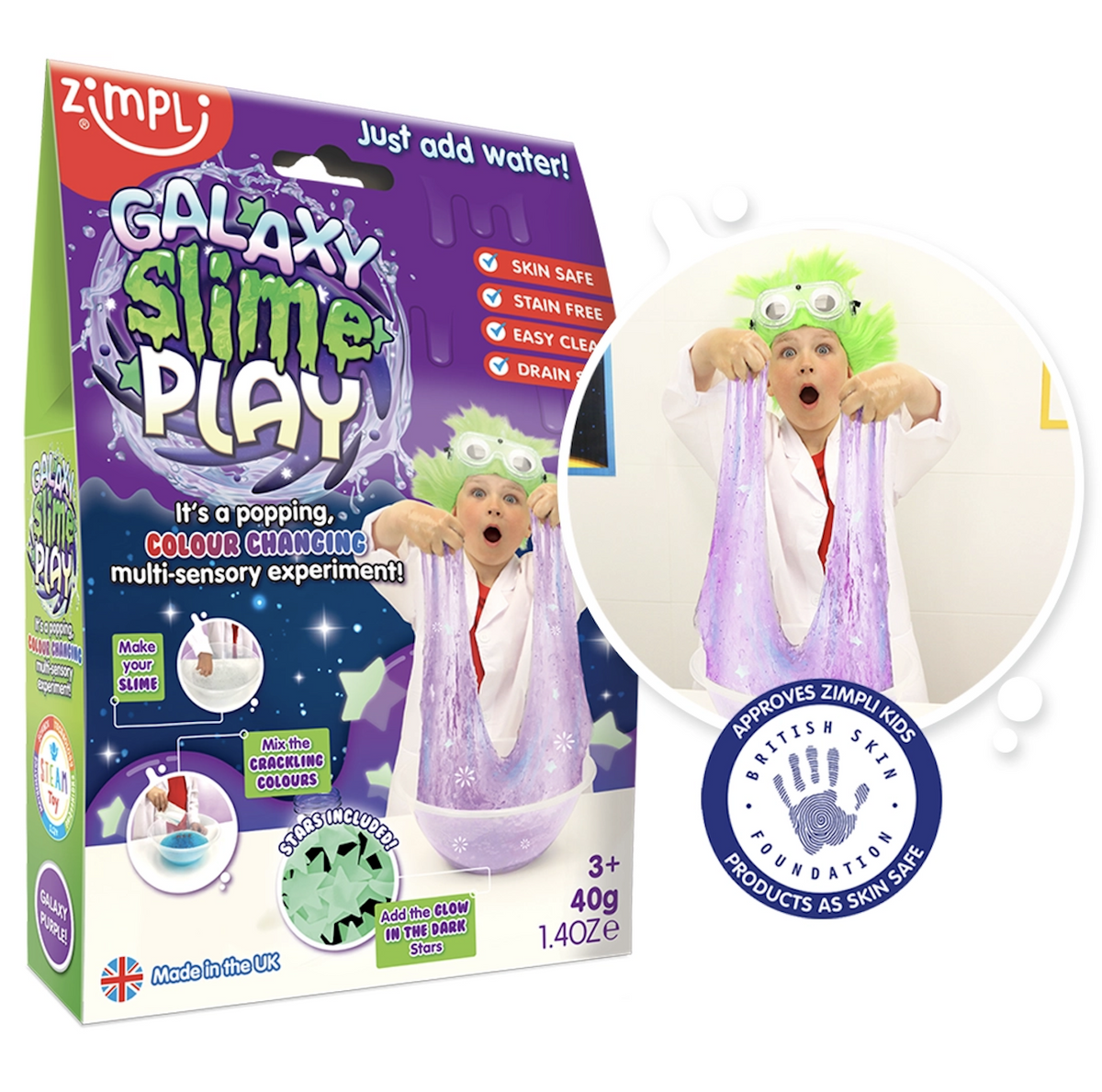 Galaxy Slime Diy Crackling Slime Science Kit – World of Mirth
