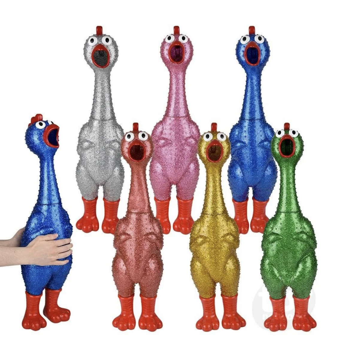 Giant Sparkle Rubber Chicken – World of Mirth