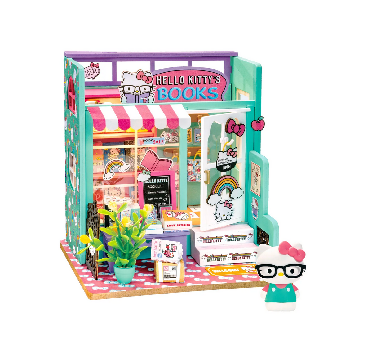 Hello Kitty Bookstore DIY Miniature House Kit – World of Mirth