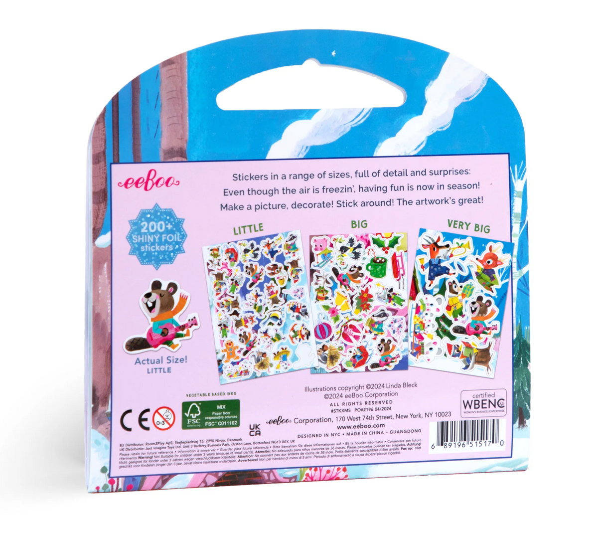 Holiday in the Woods Shiny Sticker Book – World of Mirth
