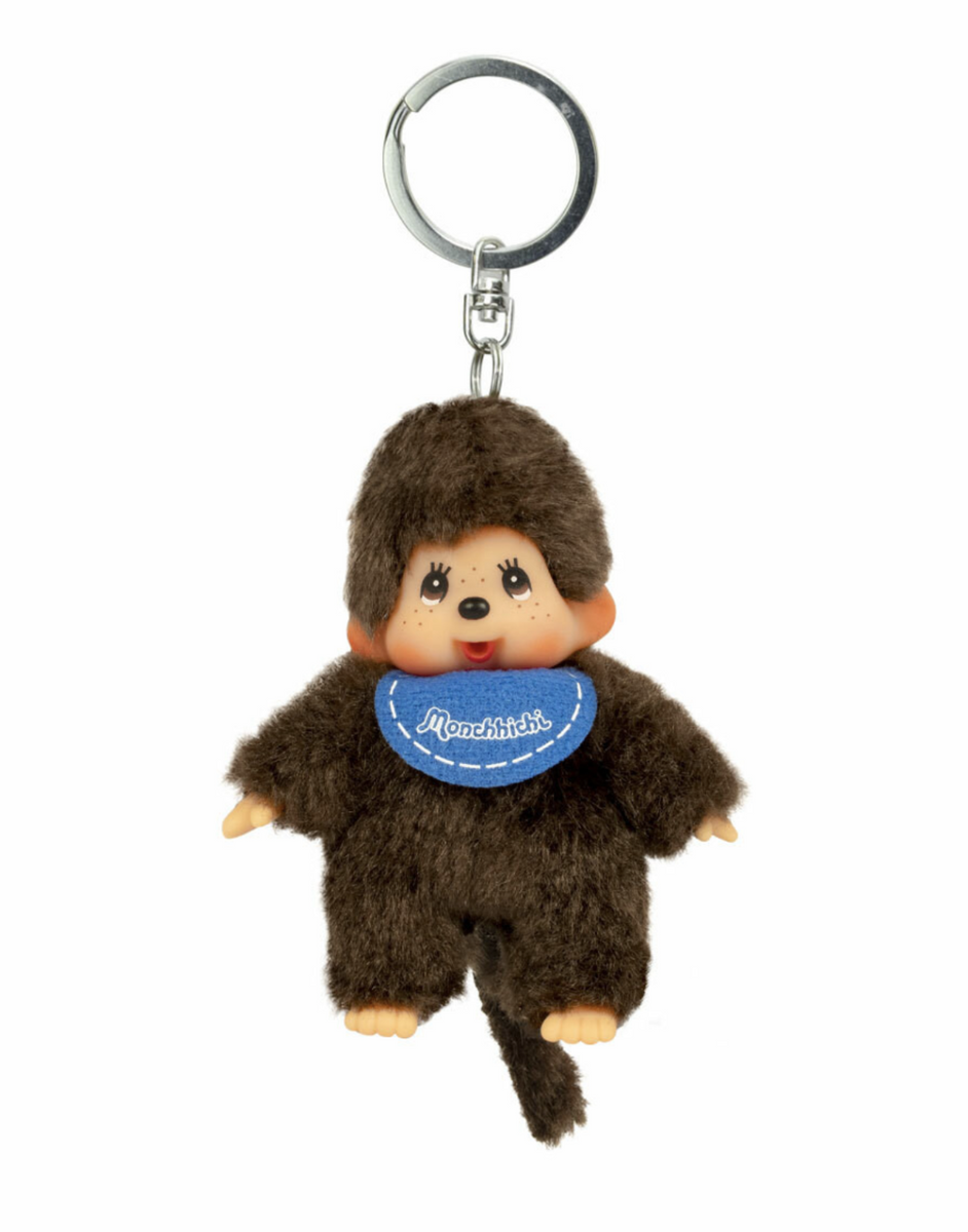 Monchichi Blue Bib Plush Keychain – World of Mirth
