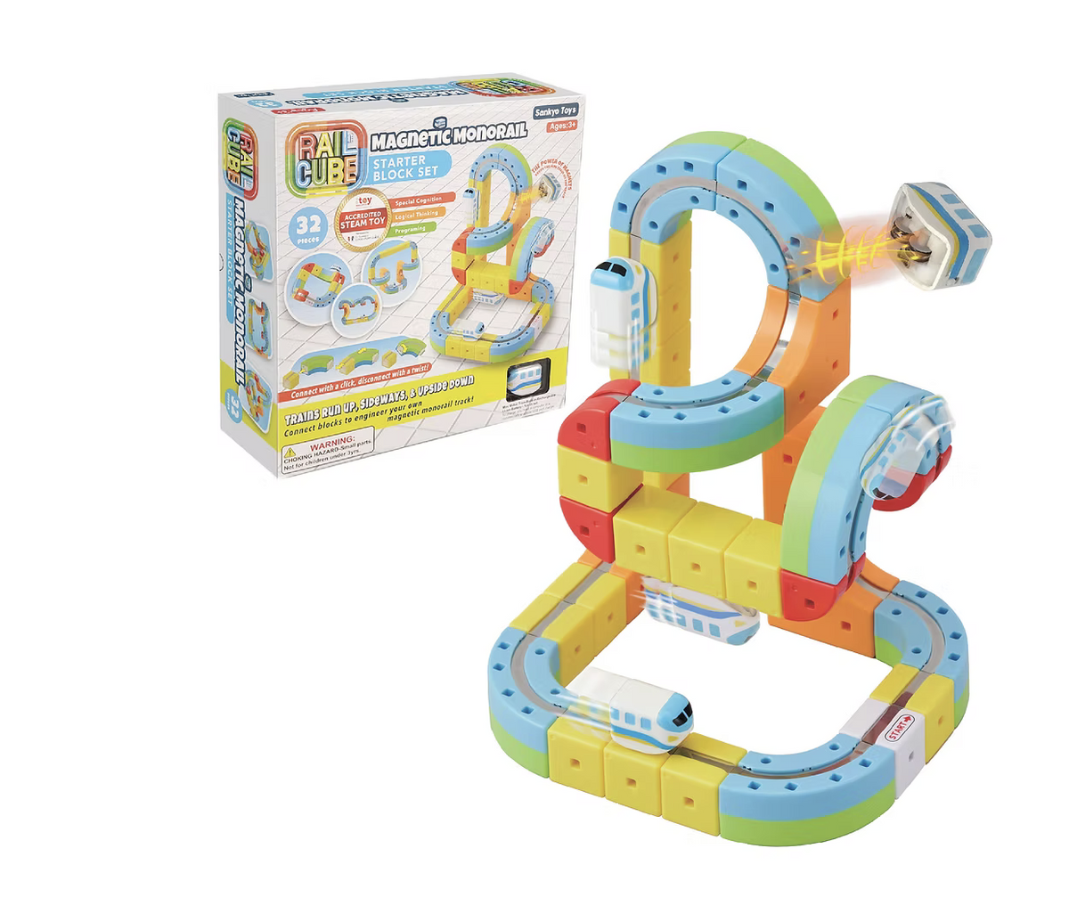 Rail Cube Starter Set Magnetic Monorail – World of Mirth