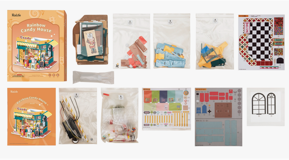 Rainbow Candy House DIY Miniature House Kit – World of Mirth