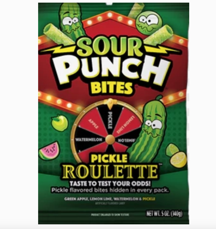 Sour Punch Bites Pickle Roulette – World of Mirth
