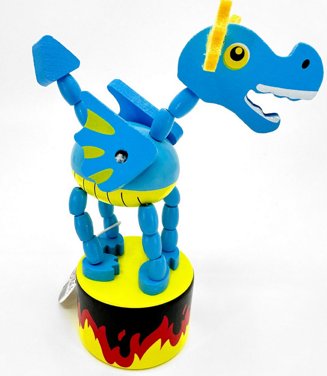 Wooden Dancing Dragon Push-Up Toy – World of Mirth