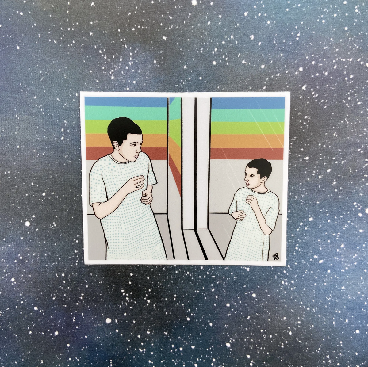 Eleven at Hawkins Lab Stranger Things Sticker – World of Mirth