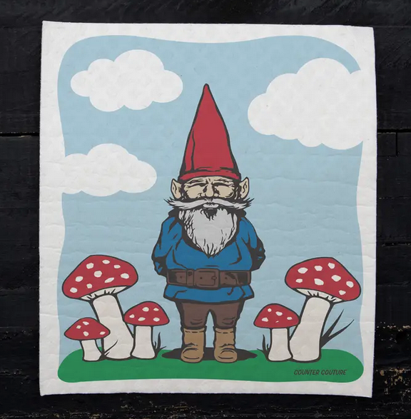 Garden Gnome Swedish Dishcloth – World of Mirth