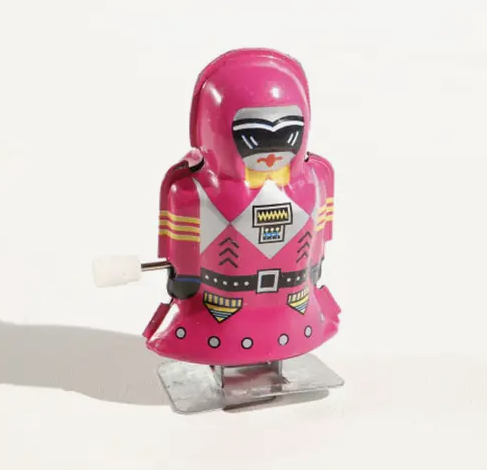 Mini Pink Robot Wind Up Tin Toy – World of Mirth