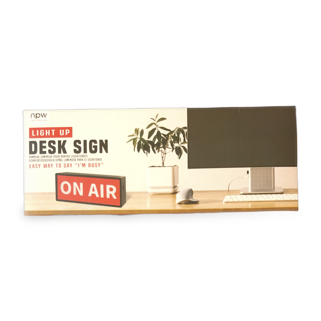 On Air Light Up Desk Sign – World of Mirth
