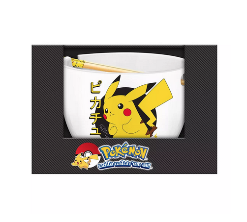 Pikachu Ramen Bowl with Chopsticks – World of Mirth