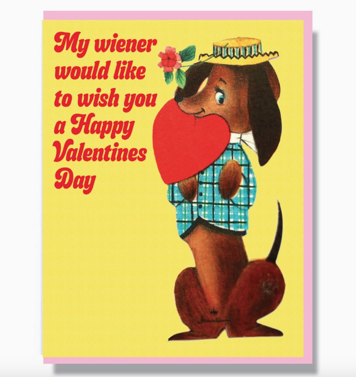 Valentine's Weiner Dog Card – World of Mirth